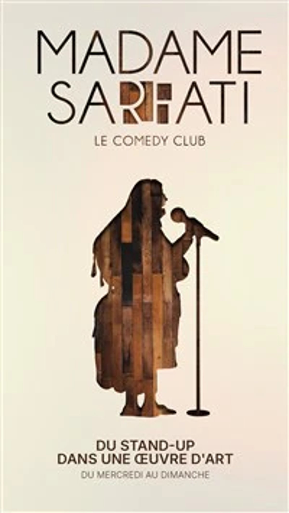 Spectacle Madame Sarfati Comedy Club à Paris jusqu'au 29/07/2026