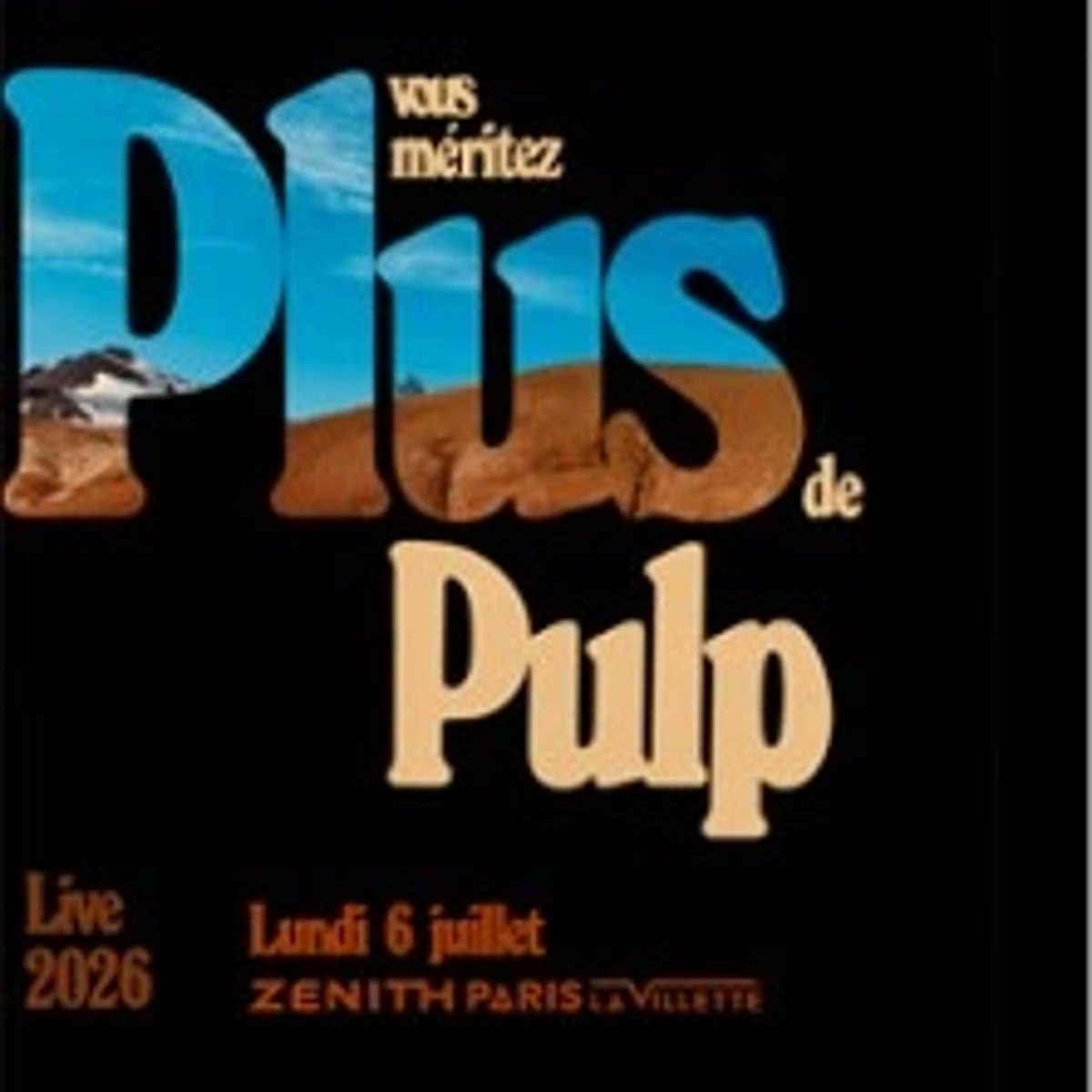Concert Pulp à Paris le 06/07/2026