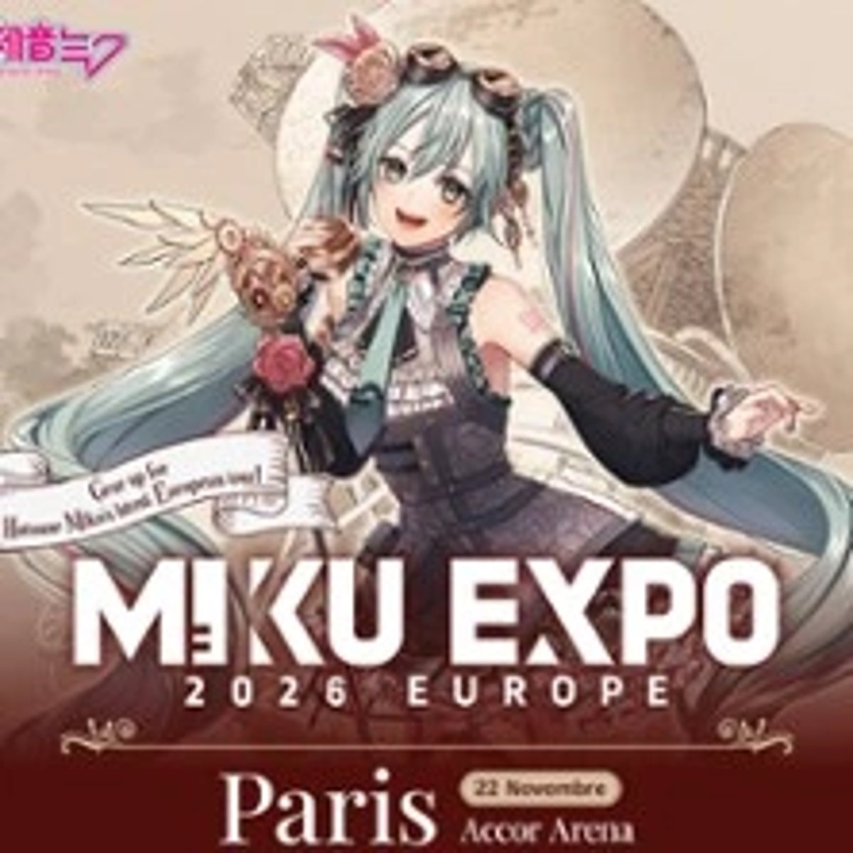 Concert Hatsune Miku: Miku Expo 2026 Europe à Paris le 22/11/2026
