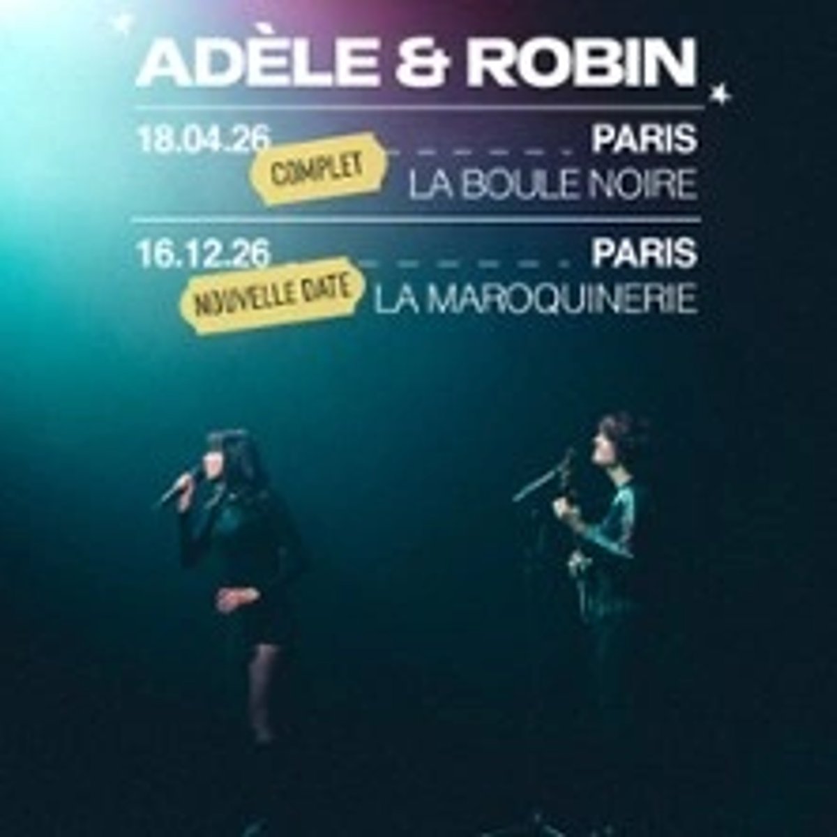 Concert Adèle et Robin à Paris le 16/12/2026