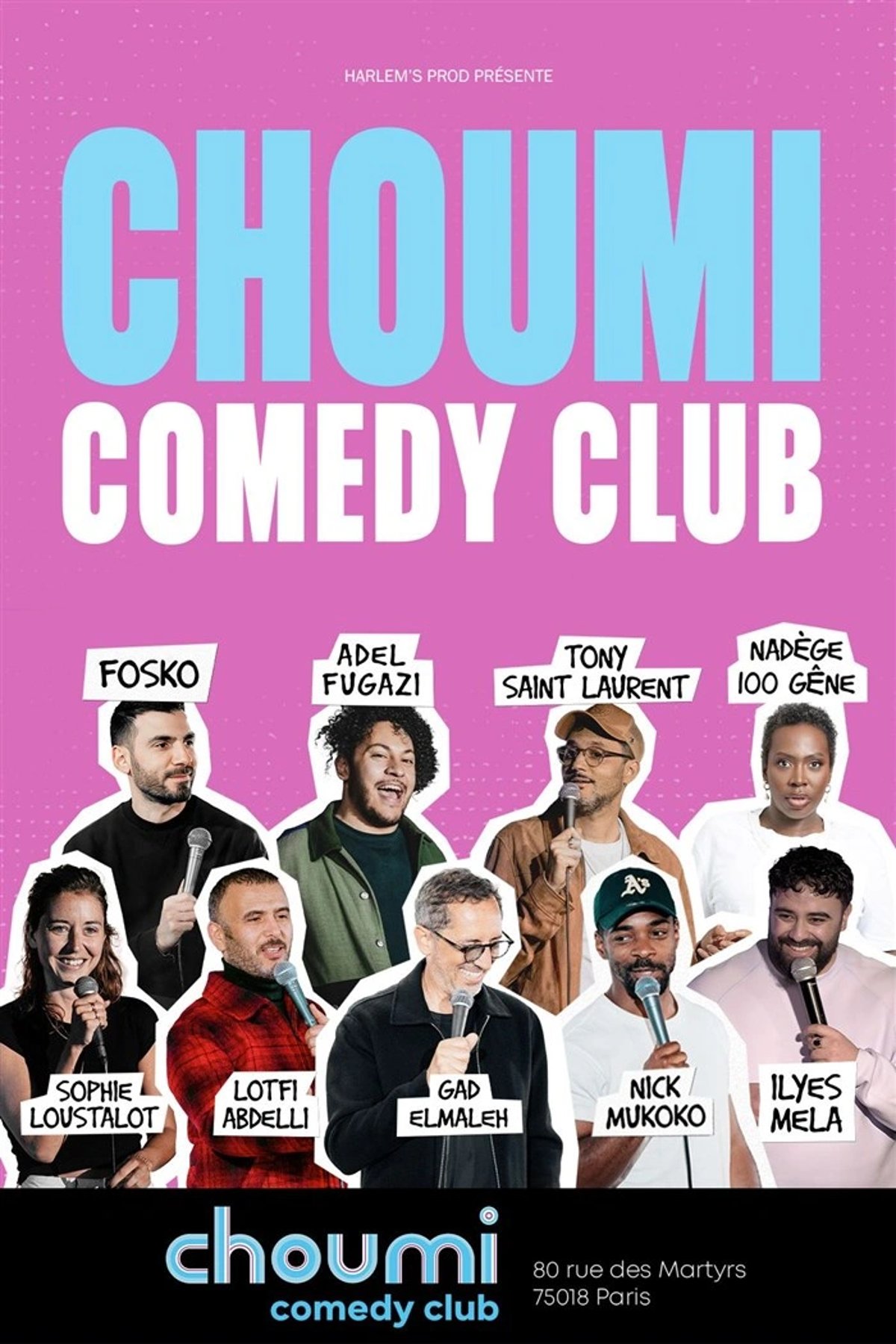 Spectacle d'humour Choumi Comedy Club à Paris — 3 mai 2026